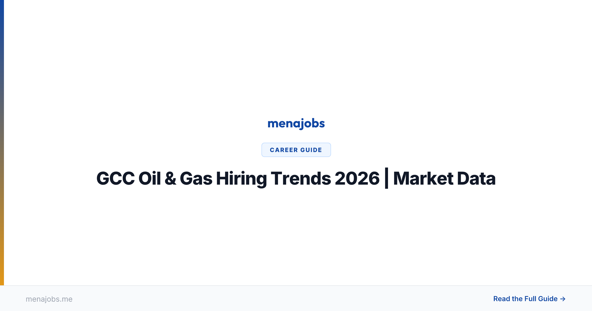GCC Oil & Gas Hiring Trends 2026 | Market Data
